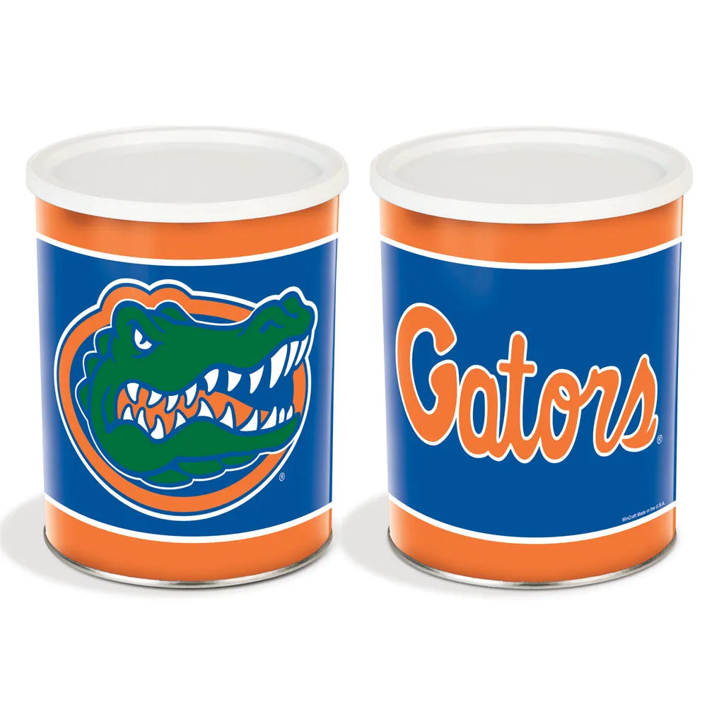 College- Florida Gators 1 Gallon Tin + Popcorn Selections – Pop Heaven