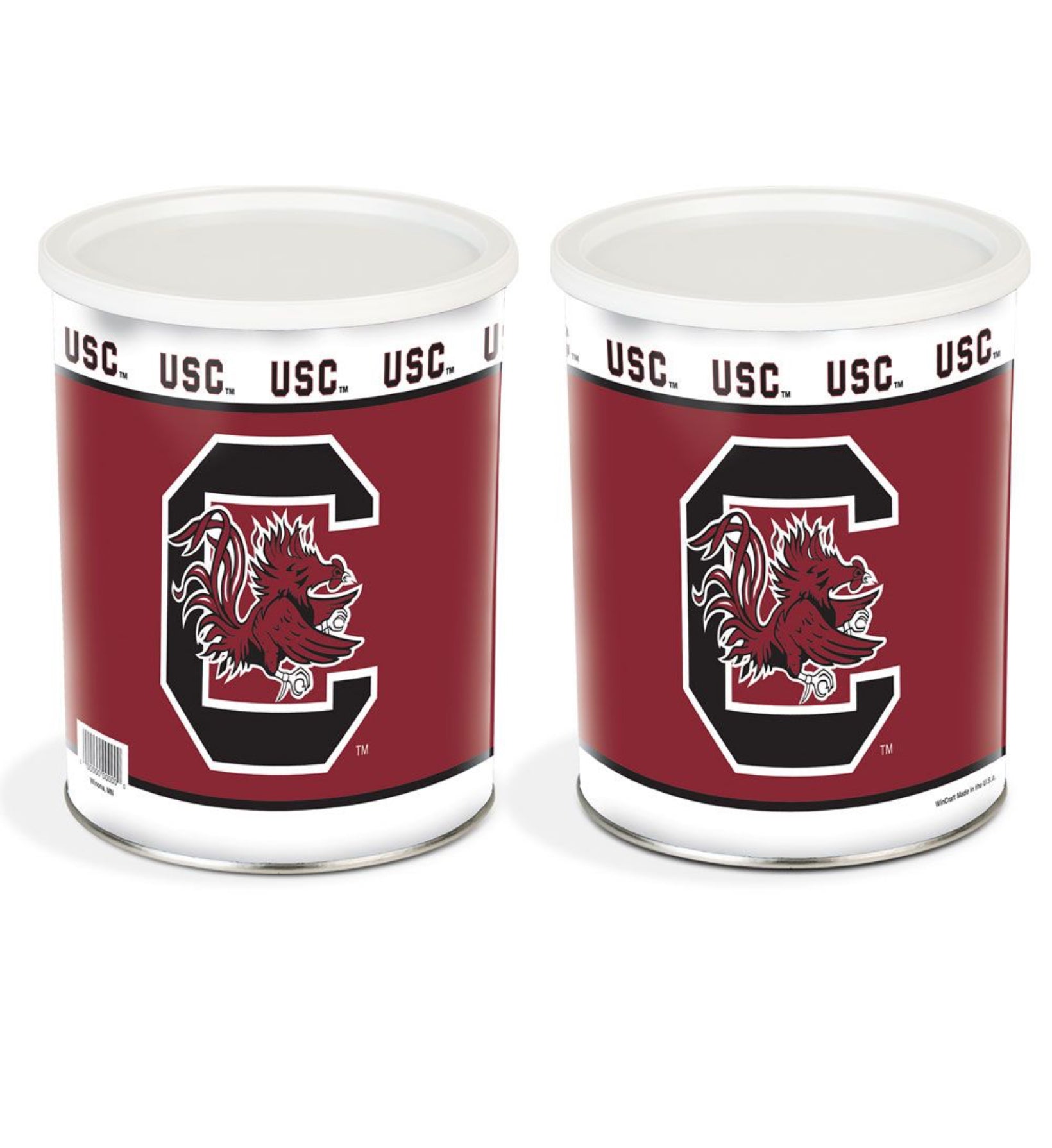 College- University of South Carolina Gamecocks 1 Gallon Tin + Popcorn ...